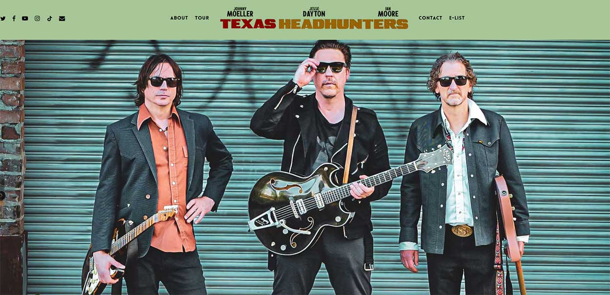 Tour - Texas Headhunters - Ian Moore, Johnny Moeller, and Jesse Dayton